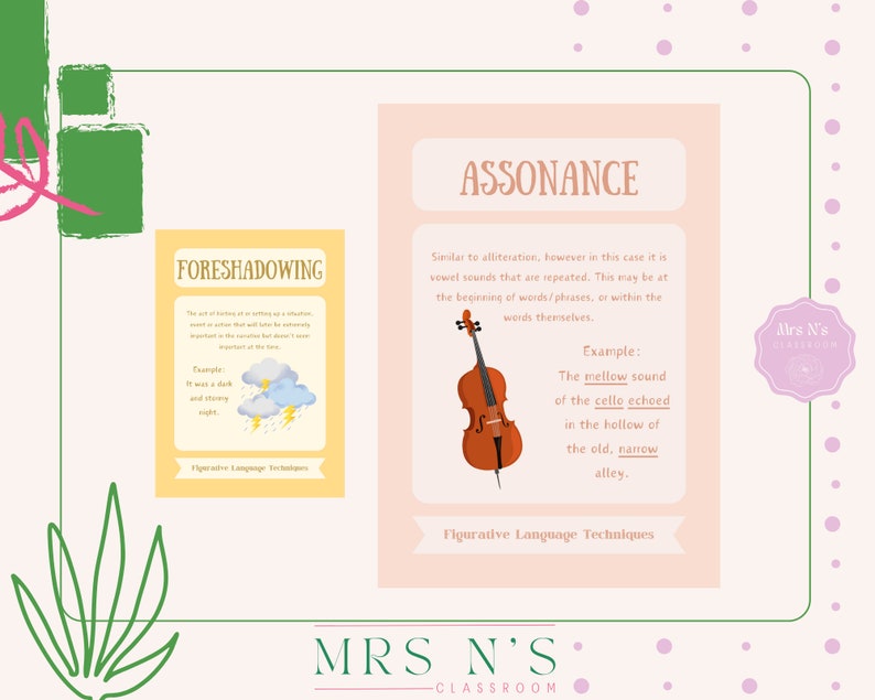 Figurative Language Technique Posters - Set of 24 Literary Devices ...