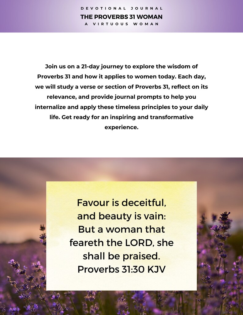 The Proverbs 31 Woman 21 Day Devotional and Bonus Poem Book & a 30 Day ...