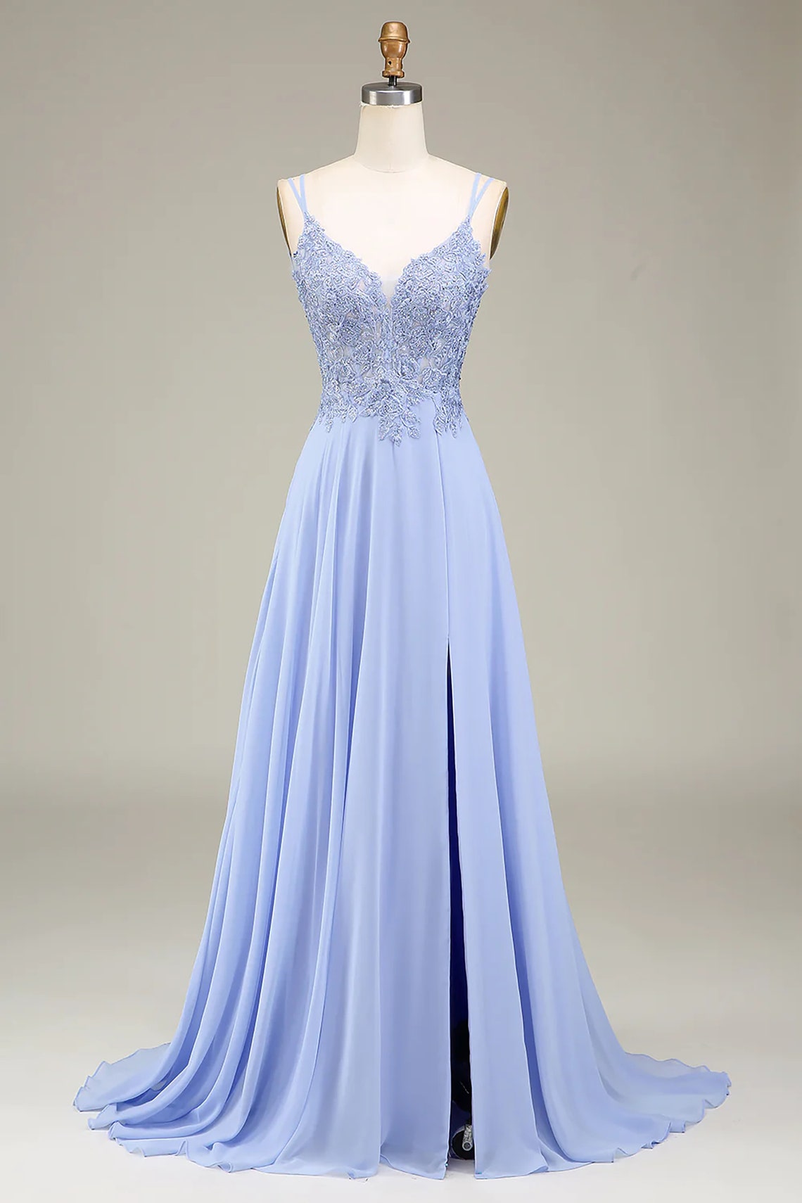 Gorgeous A-line Long Prom Dress, Lavender Evening Dress, Formal Dress ...