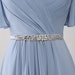 Simple Dusty Blue Evening Dress, Long Tulle Prom Dress, Custom Party ...