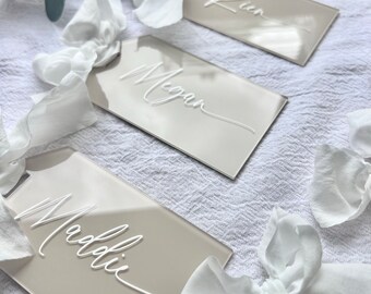 Personalized Acrylic Name Luggage Tags for Weddings Birthdays Bridal ...