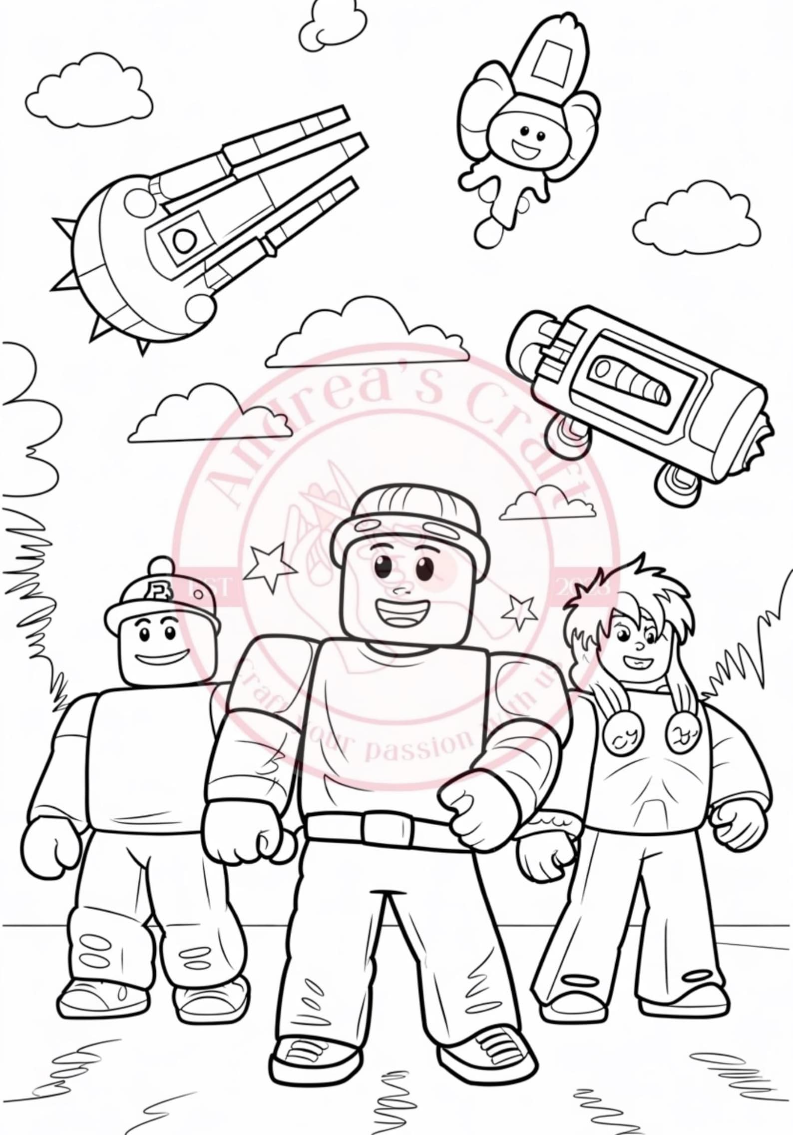 Roblox Coloring Pages, Roblox Coloring Page, Roblox Coloring Book ...