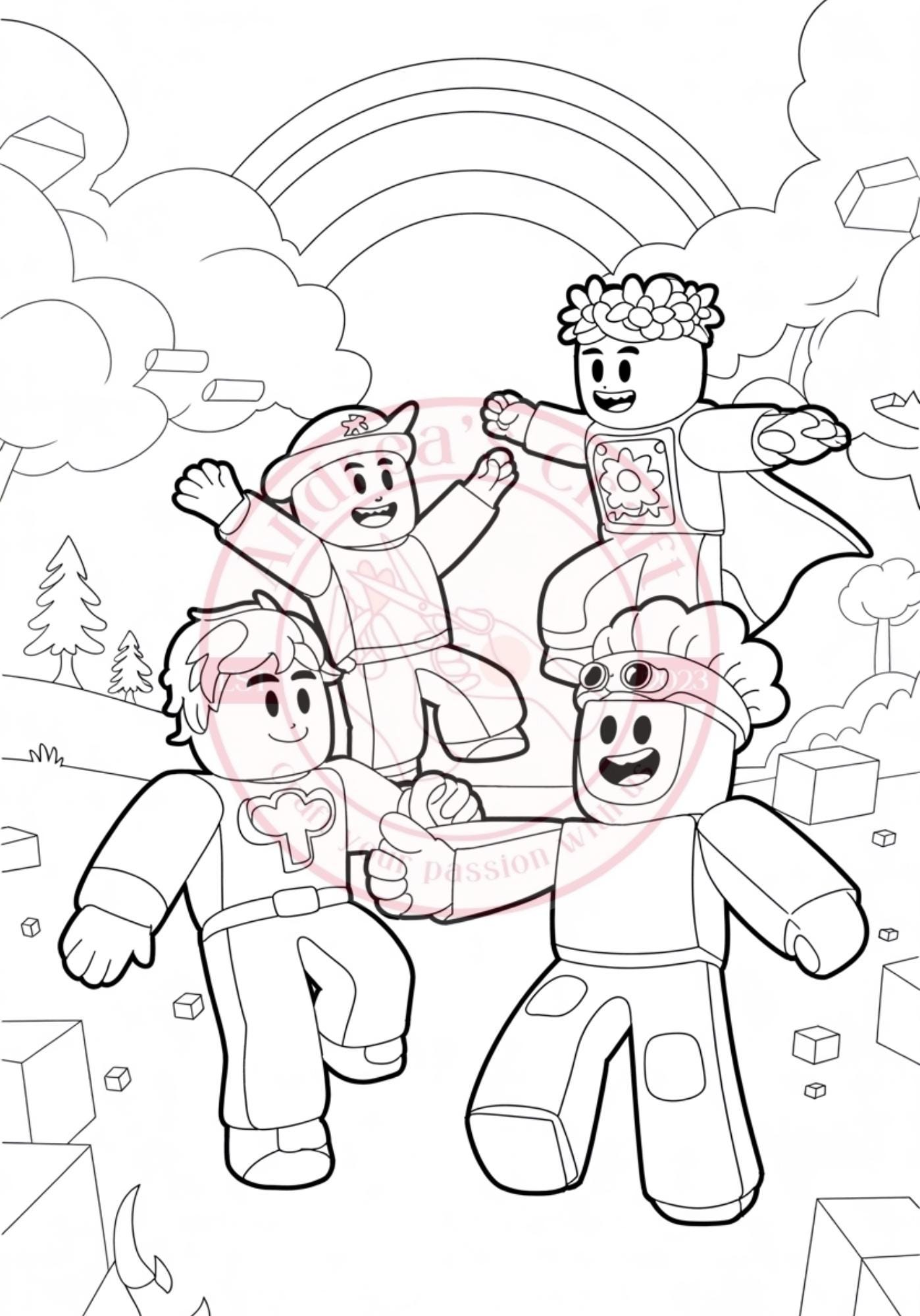 Roblox Coloring Pages, Roblox Coloring Page, Roblox Coloring Book ...