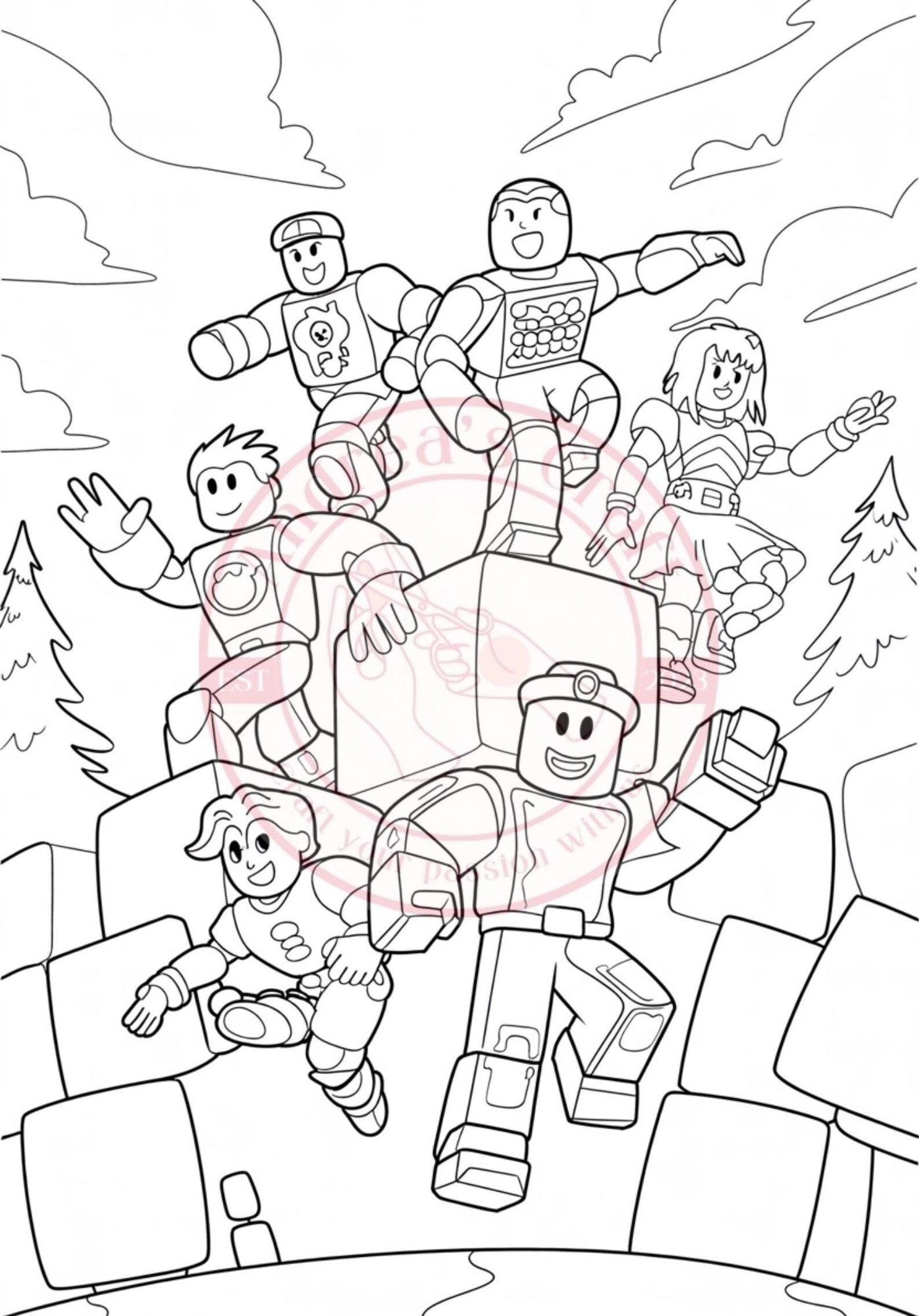 Roblox Coloring Pages, Roblox Coloring Page, Roblox Coloring Book ...