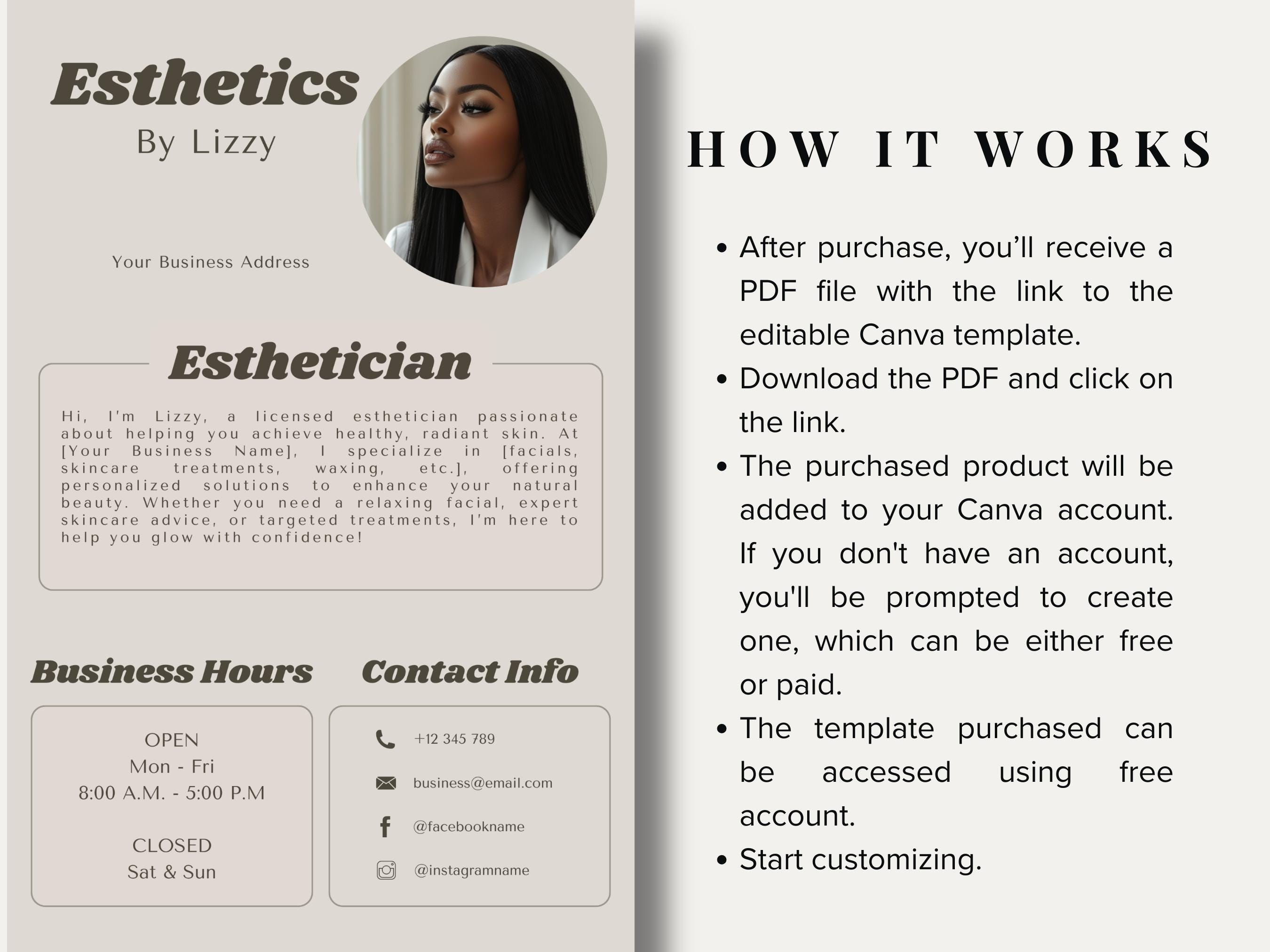 Acuity Scheduling Template for Estheticians | Custom Spa Appointment ...