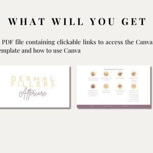 Editable Dermal Fillers Aftercare Card Template | Customizable ...