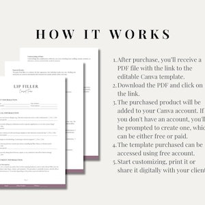 Printable Lip Filler Consent Form Template | Aesthetic Injector Forms ...