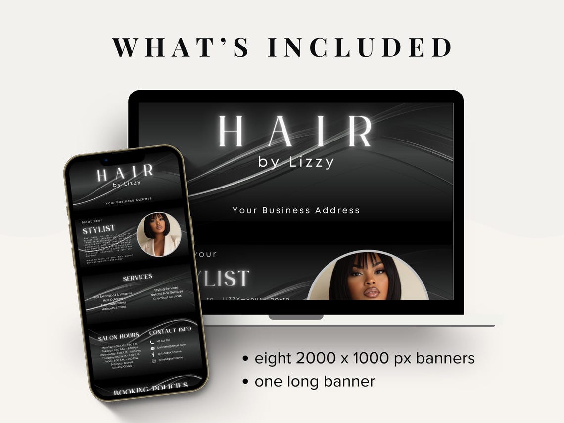 Editable Hair Salon Booking Template | Acuity Scheduling Form | Hair ...