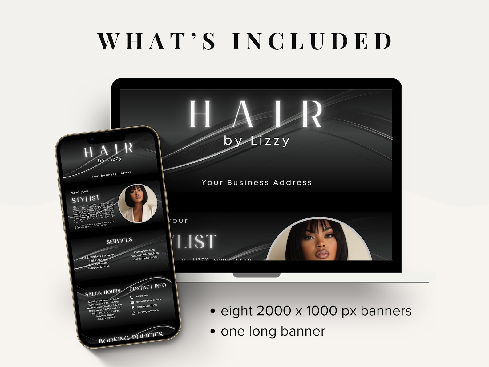 Hair Salon Booking Template: Acuity Scheduling Form (canva Editable ...