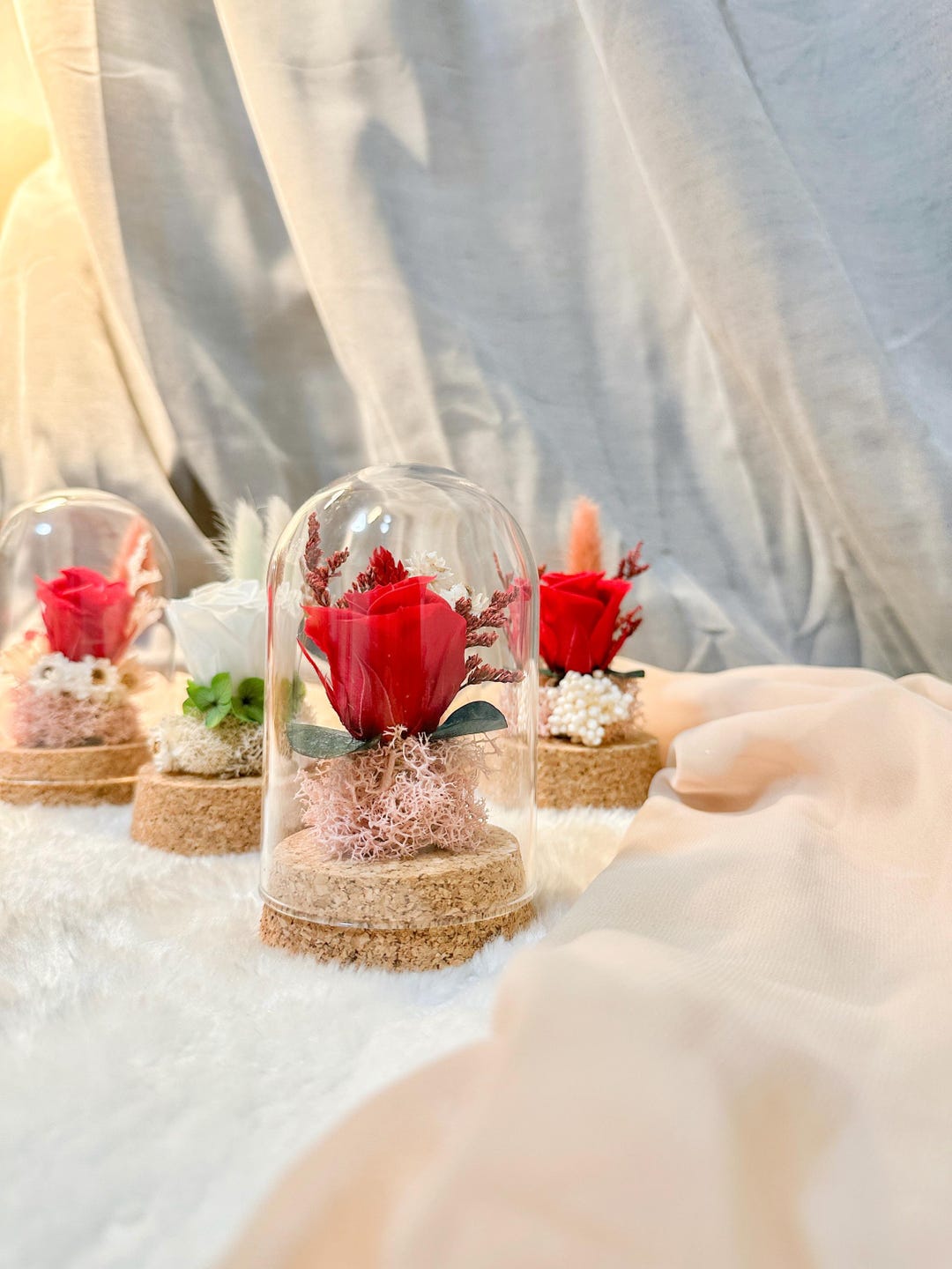 Mini Flower Dome, Forever Rose, Anniversary Gift, Timeless Gift - Etsy