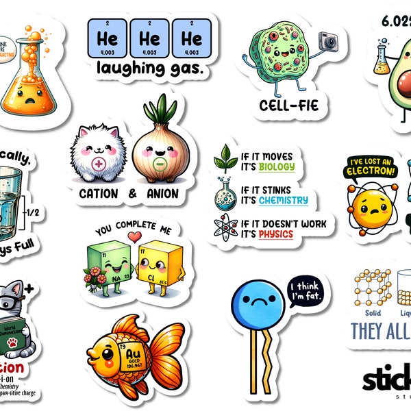 Science Sticker - Etsy