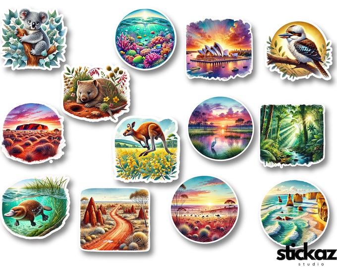 Australian Food Vinyl Sticker, Die Cut Sticker 8 Pack, Journal, Phone ...