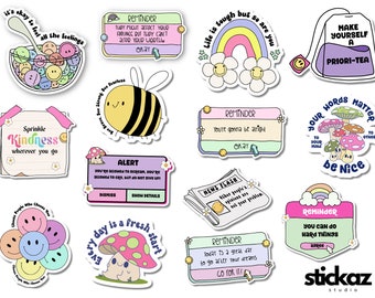 21 Pcs Motivational Quotes Inspirational Mental Health Vinyl Stickers ...