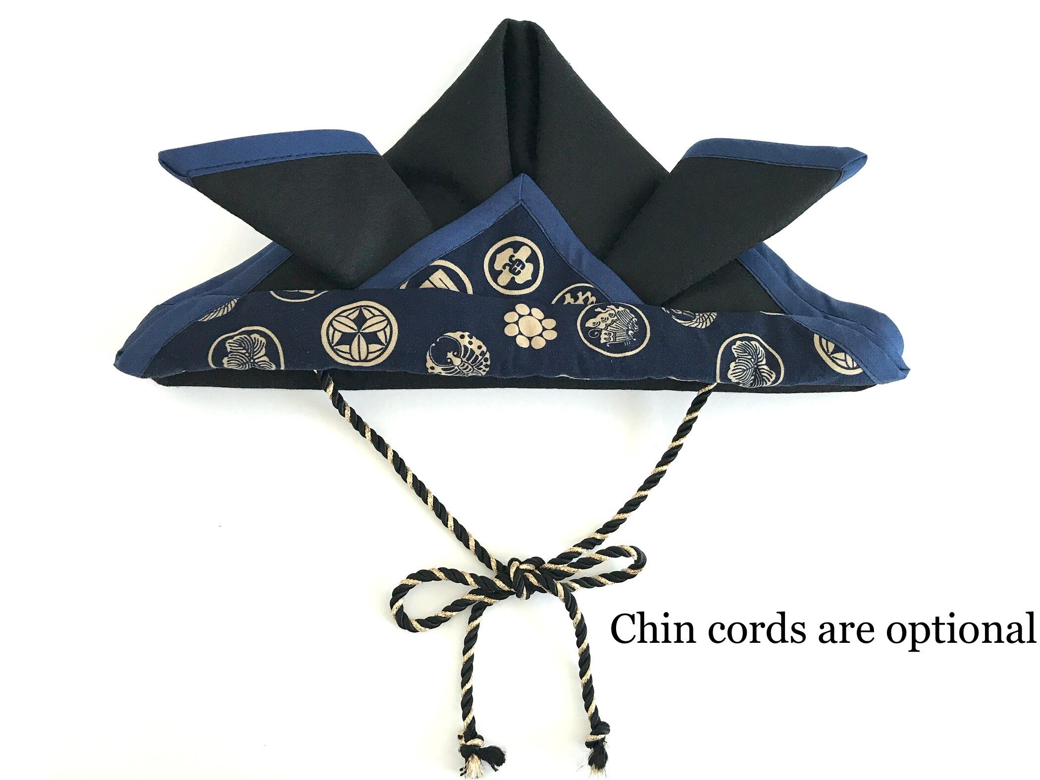 Fabric Kabuto, Samurai Helmet, Japanese Armor Hat, Kamon - Etsy