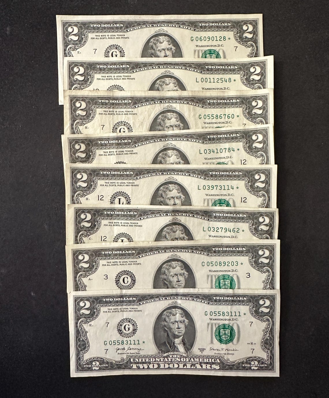 2017 Two Dollar Bill STAR NOTES Rare 2 Dollar Bill Currency - Etsy