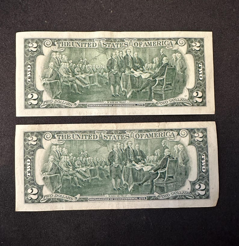 Set of 2 2003 Two Dollar Bill STAR NOTES Rare Currency - Etsy