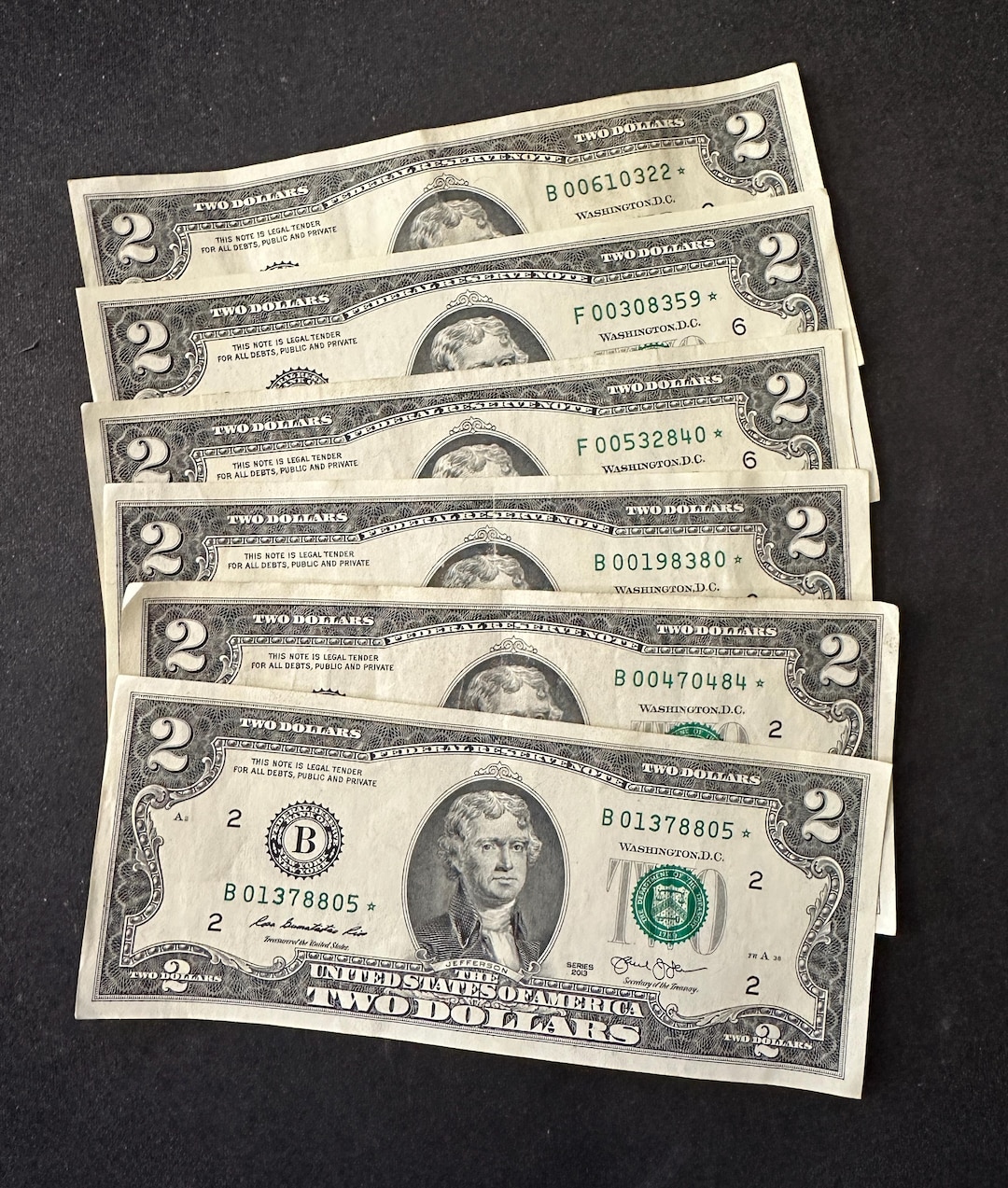 2013 Two Dollar Bill STAR NOTE Rare 2 Dollar Bill Currency - Etsy