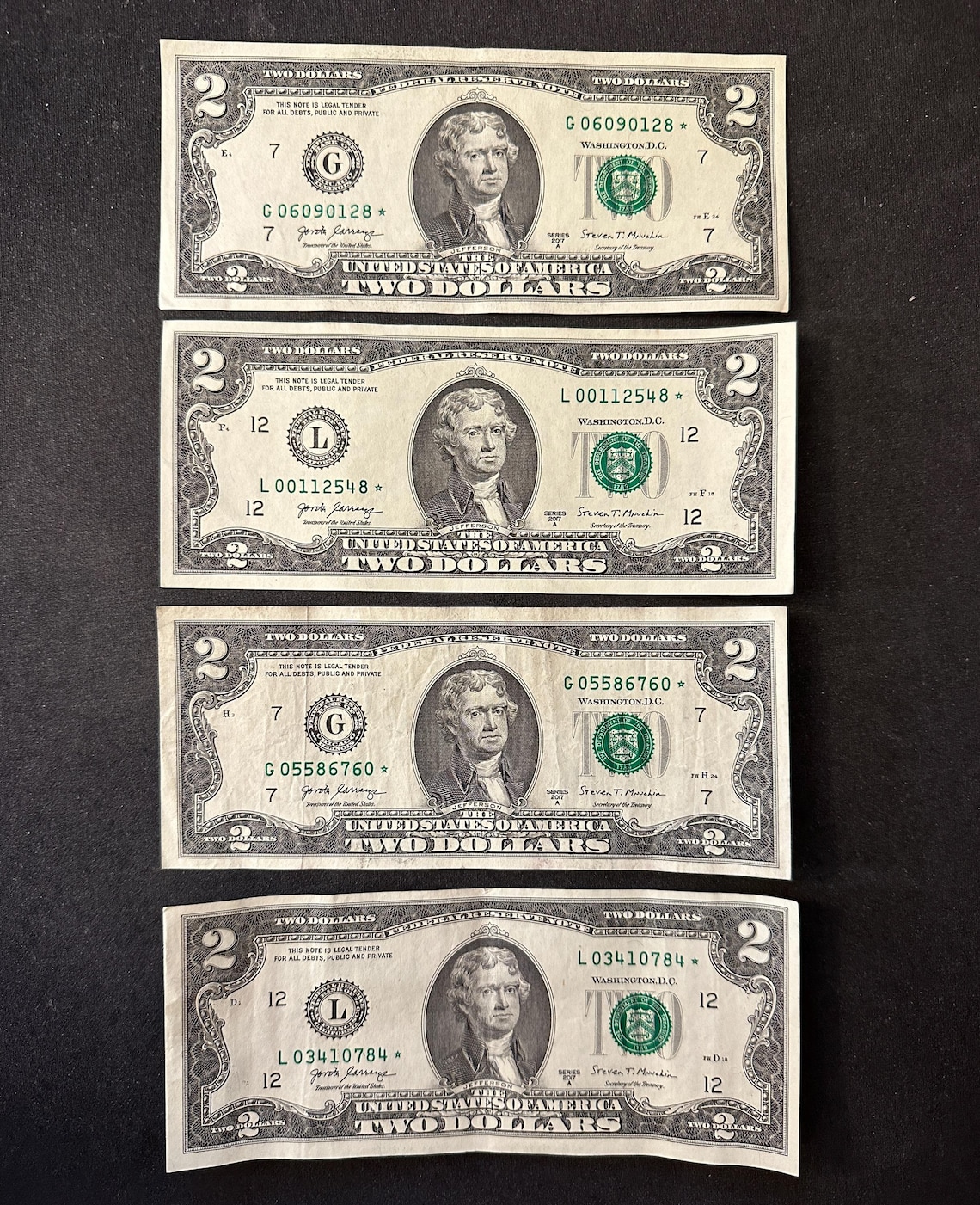 2017 Two Dollar Bill STAR NOTES Rare 2 Dollar Bill Currency - Etsy