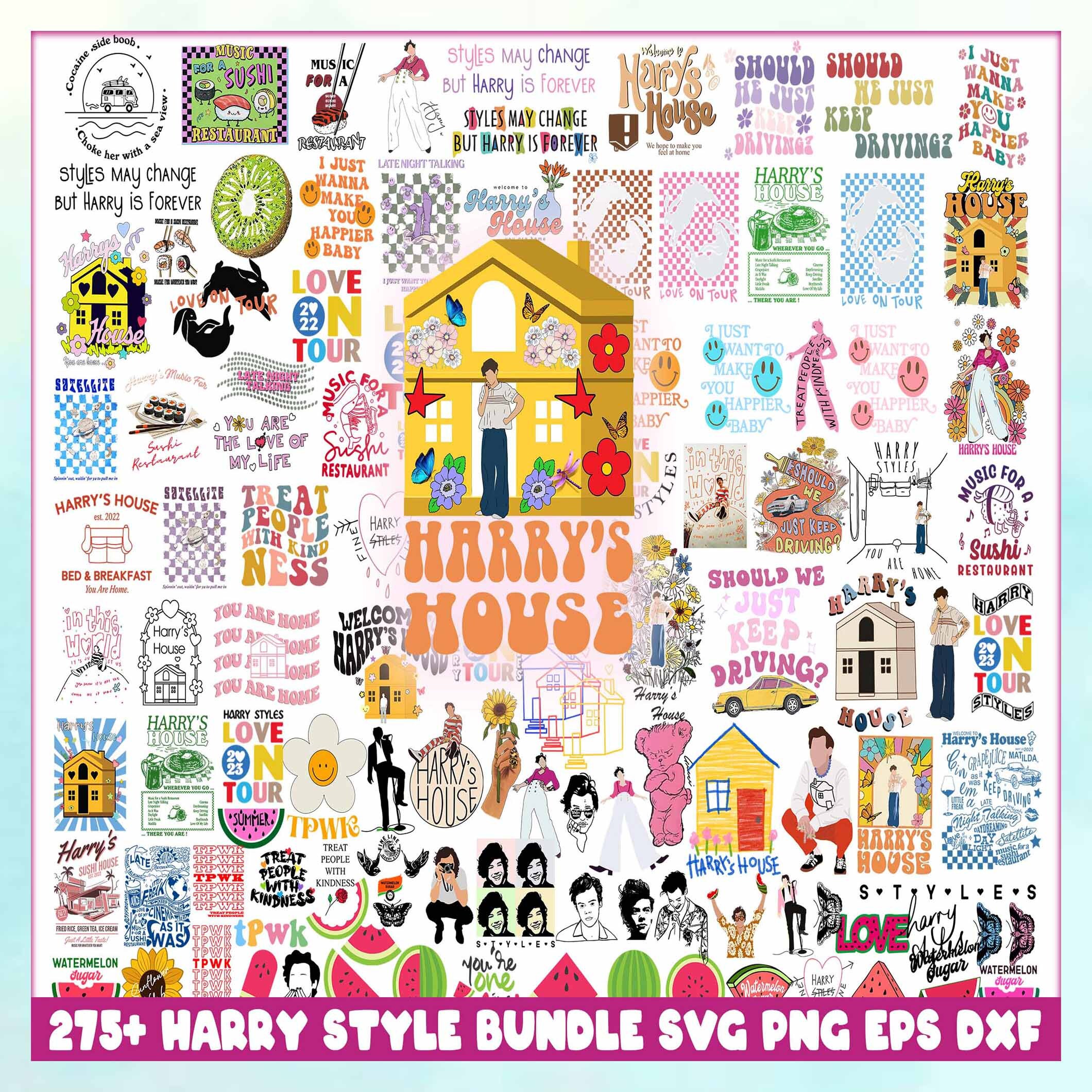 Harry Styles Bundle SVG, Harry Styles Cricut Svg, Harry Fine Line ...