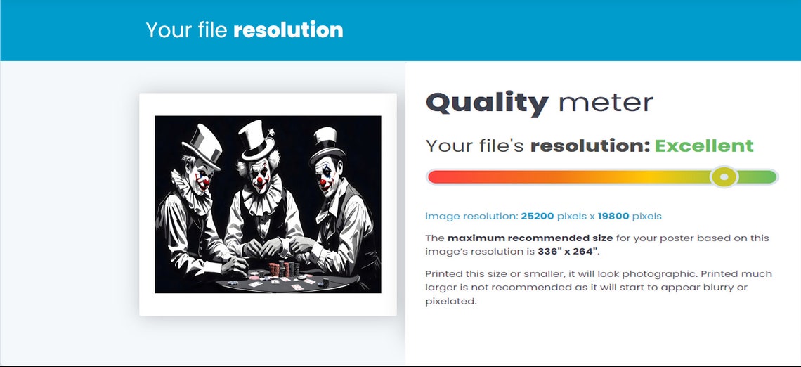 Poker Clowns 4 Black & White Digital Art Print, AI Generated, Wall Art ...