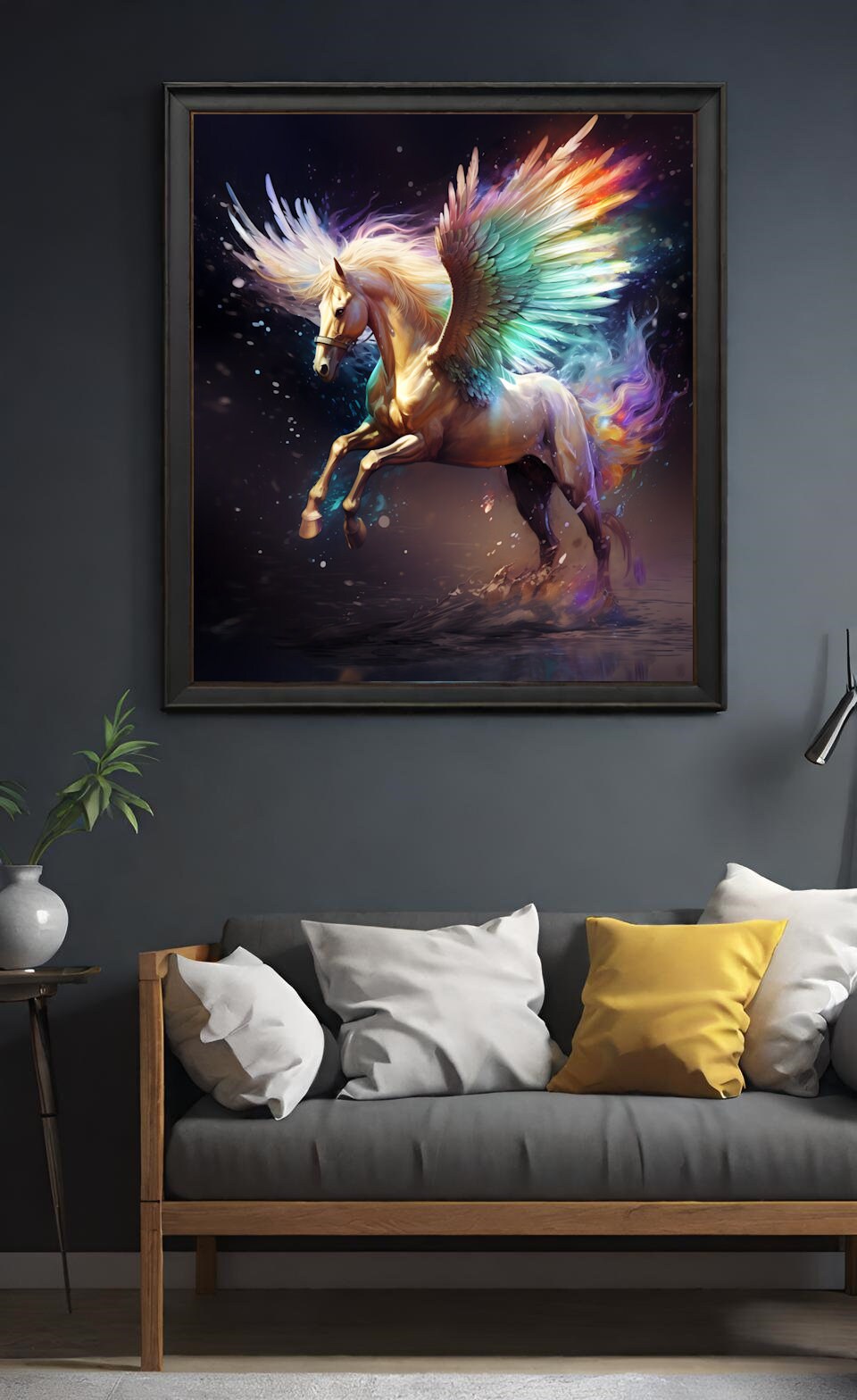 Pegasus 1 Digital Art Print, AI Generated, Wall Art, AI Art, Digital ...
