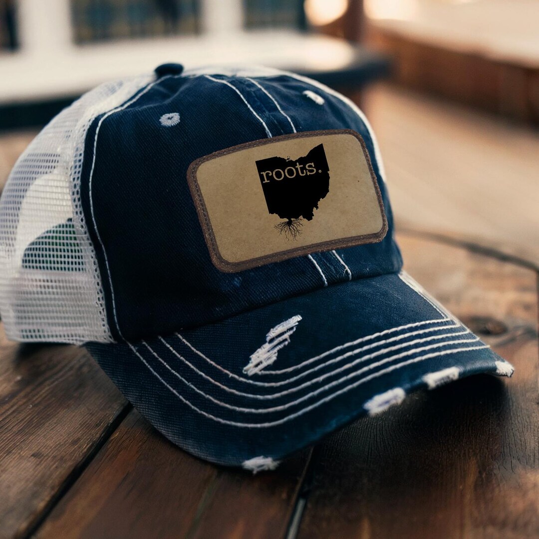 Custom Ohio Trucker Hat, Soft Blend Vintage Cap, Adjustable State Pride ...