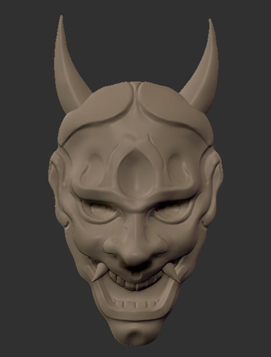 Samurai Mask Japanese Oni Mask STL File - Etsy