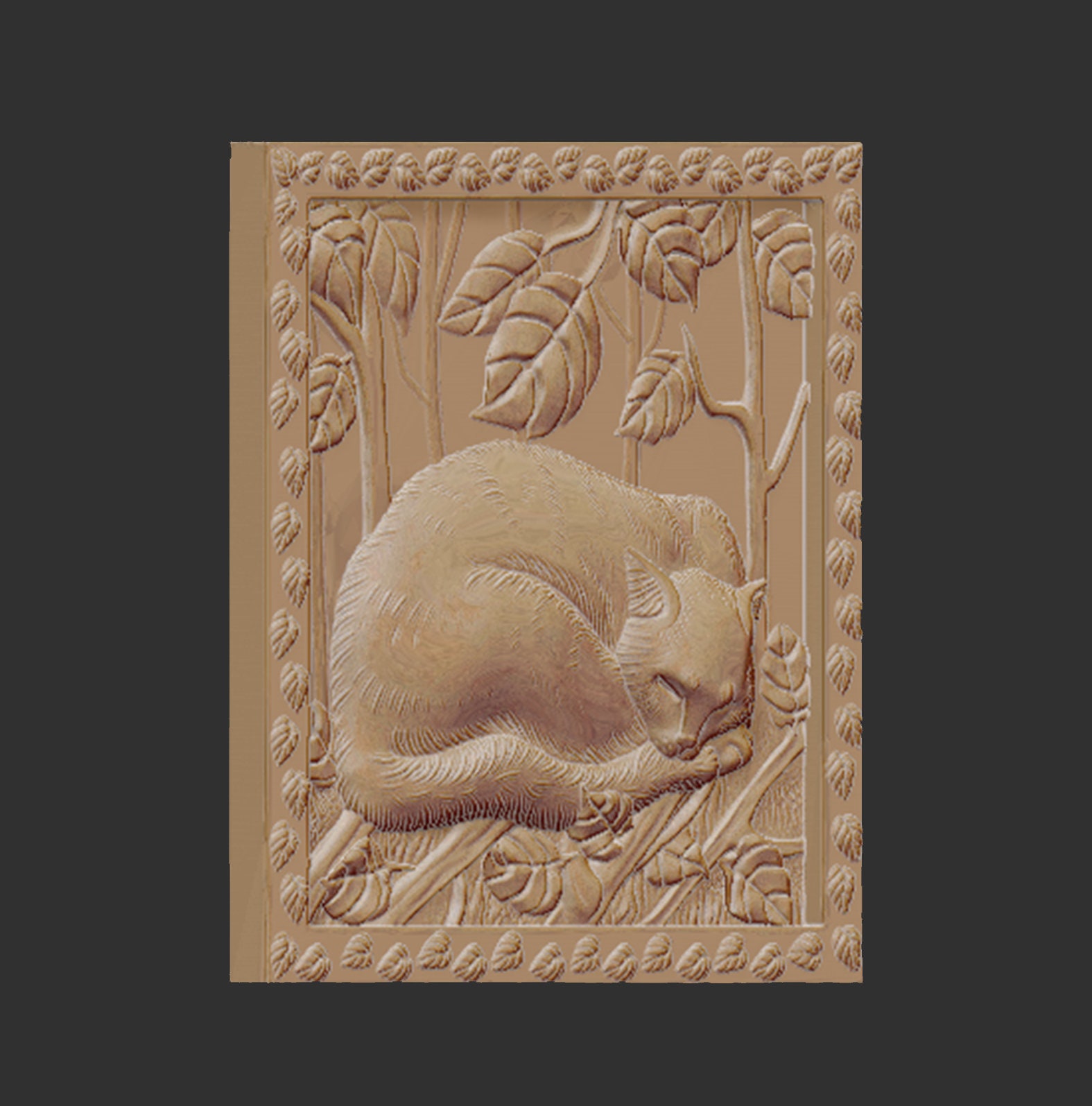 Sleeping Cat 3D STL File - Etsy