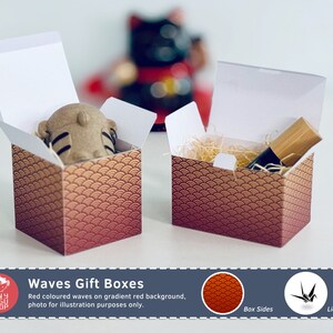 Japanese Style Design DIY Gift Box 80x50x50mm, Fits A4, Japanese Design ...