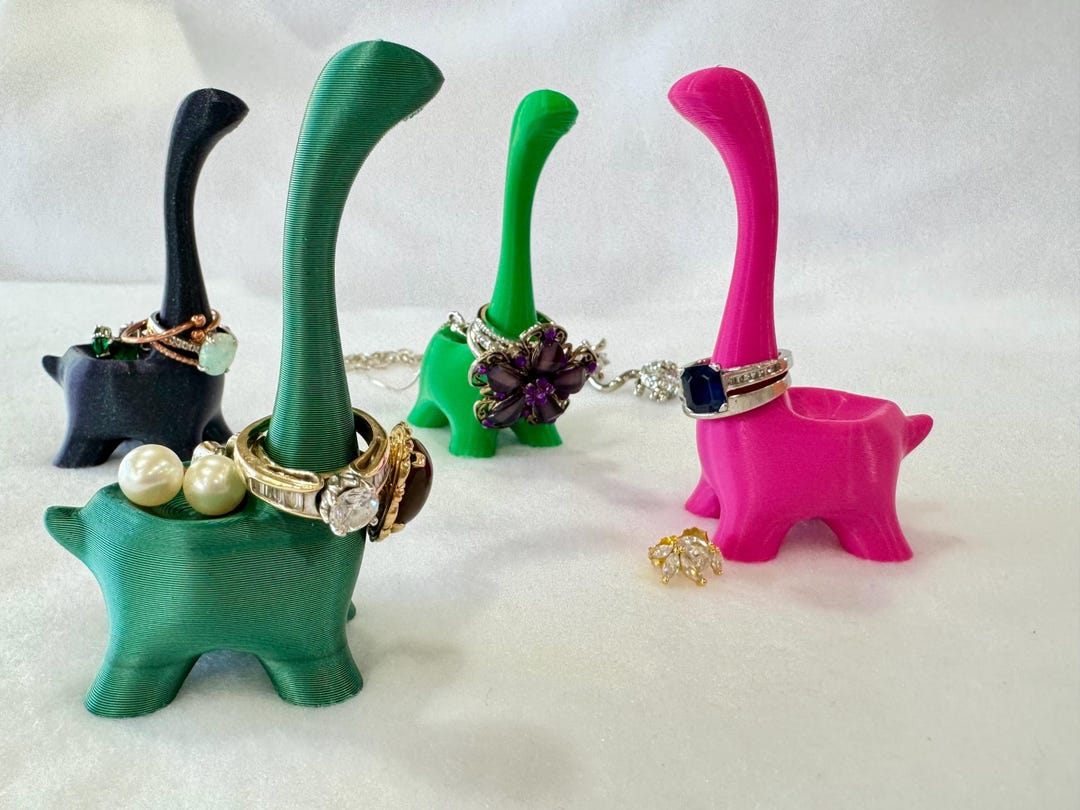 Dinosaur Ring Holder | Various Colors | 3D Tech | by Your Sink | Fun ...