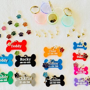 Personalized 3D Printed Dog Tag – Custom Pet ID Tag With Free Charm ...