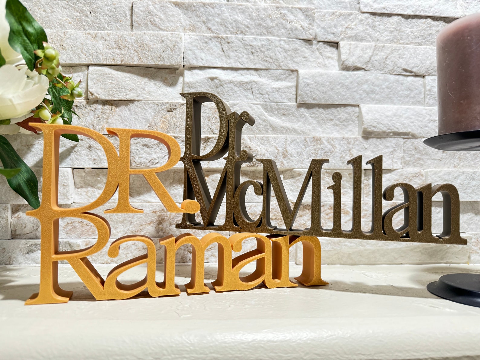 Personalized Doctor Name Plate: 3D Printed Desk Decor - Etsy