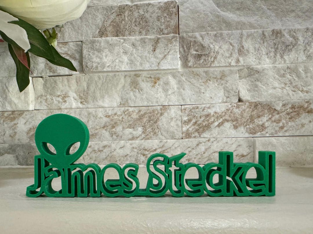 Personalized Alien Custom Computer/desk Name Plate | 3D Tech ...