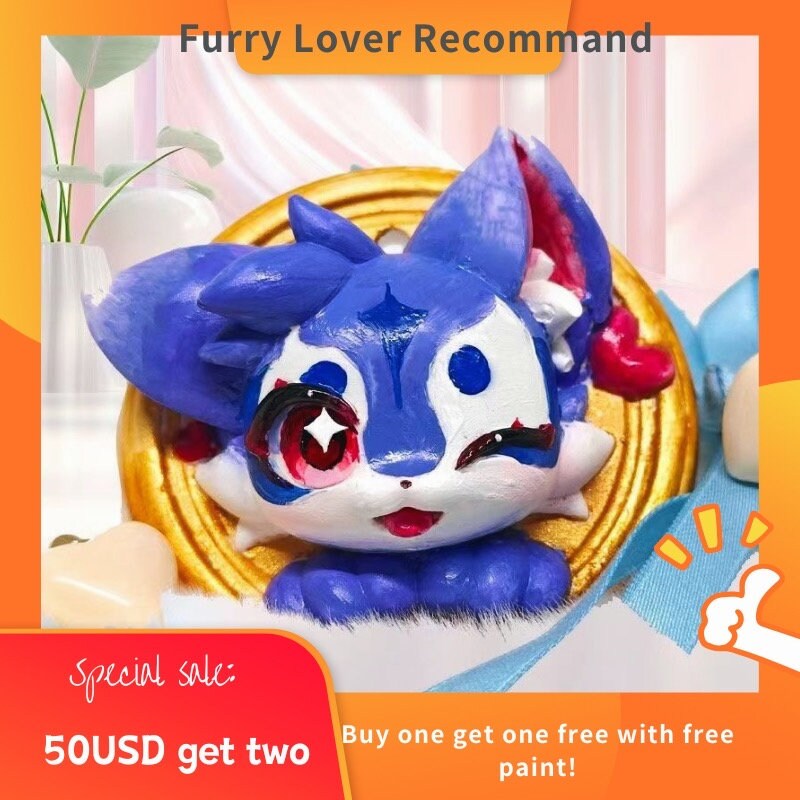 Palette Crafty DIY Plaster Cartoon Fursona Head - Etsy