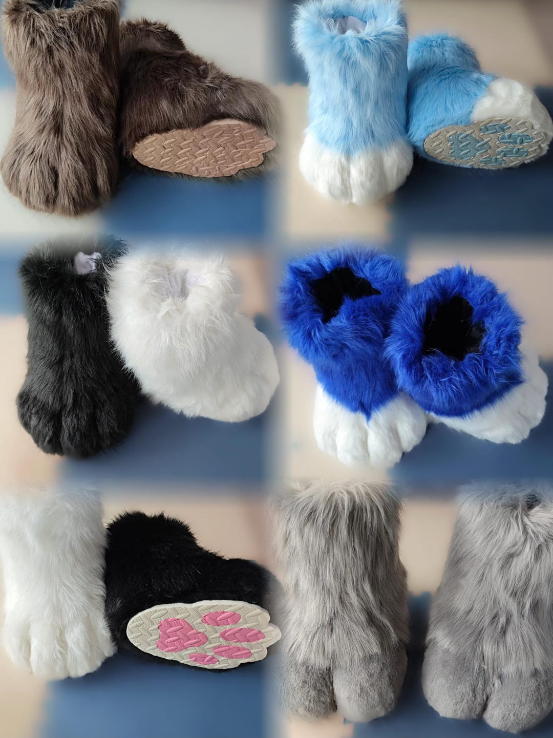 Pre-made Fursuit Feet, Fursuit Shoes Customize, Footpaw, Kemono, Toony ...