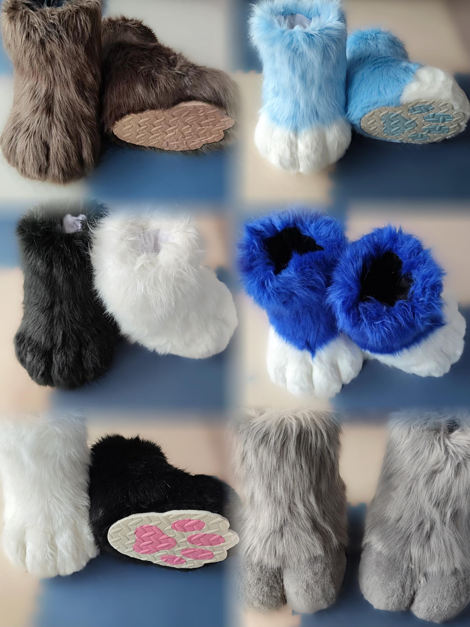 Pre-made Fursuit Feet, Fursuit Shoes Customize, Footpaw, Kemono, Toony ...