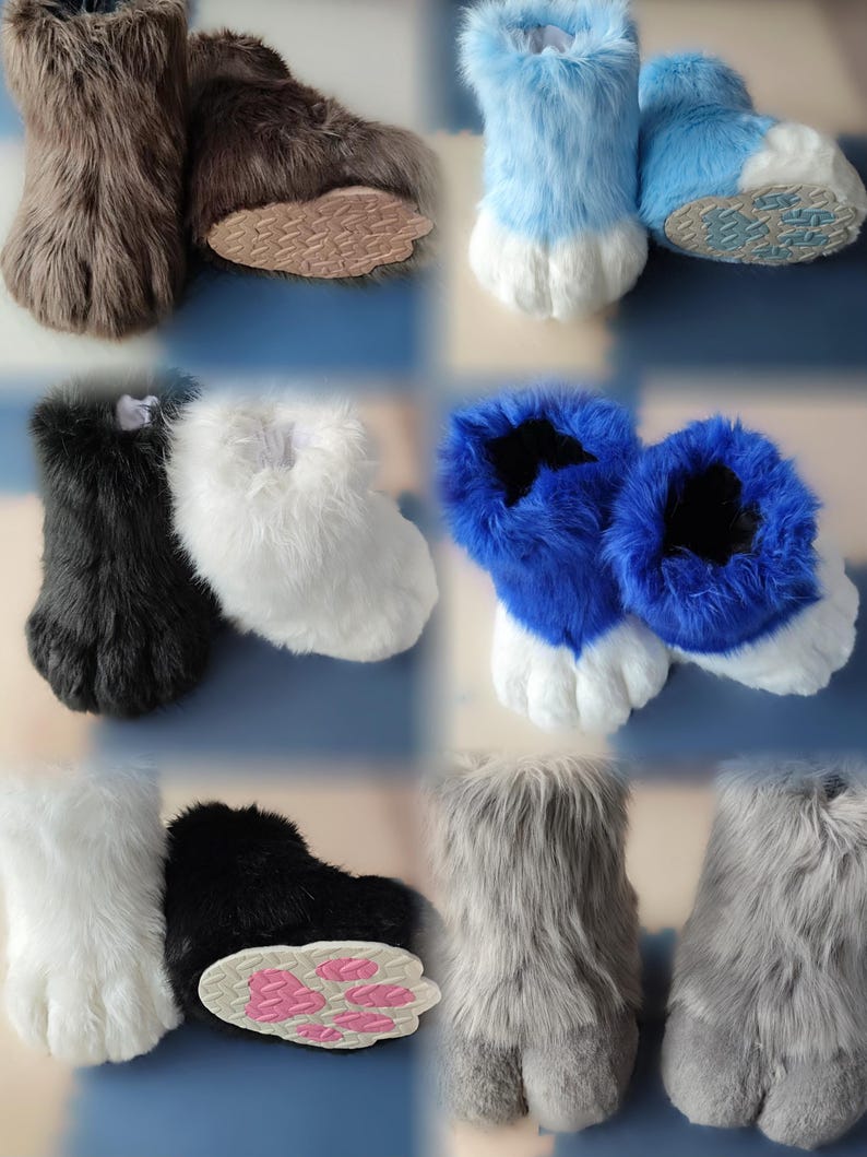 Pre-made Fursuit Feet, Fursuit Shoes Customize, Footpaw, Kemono, Toony ...