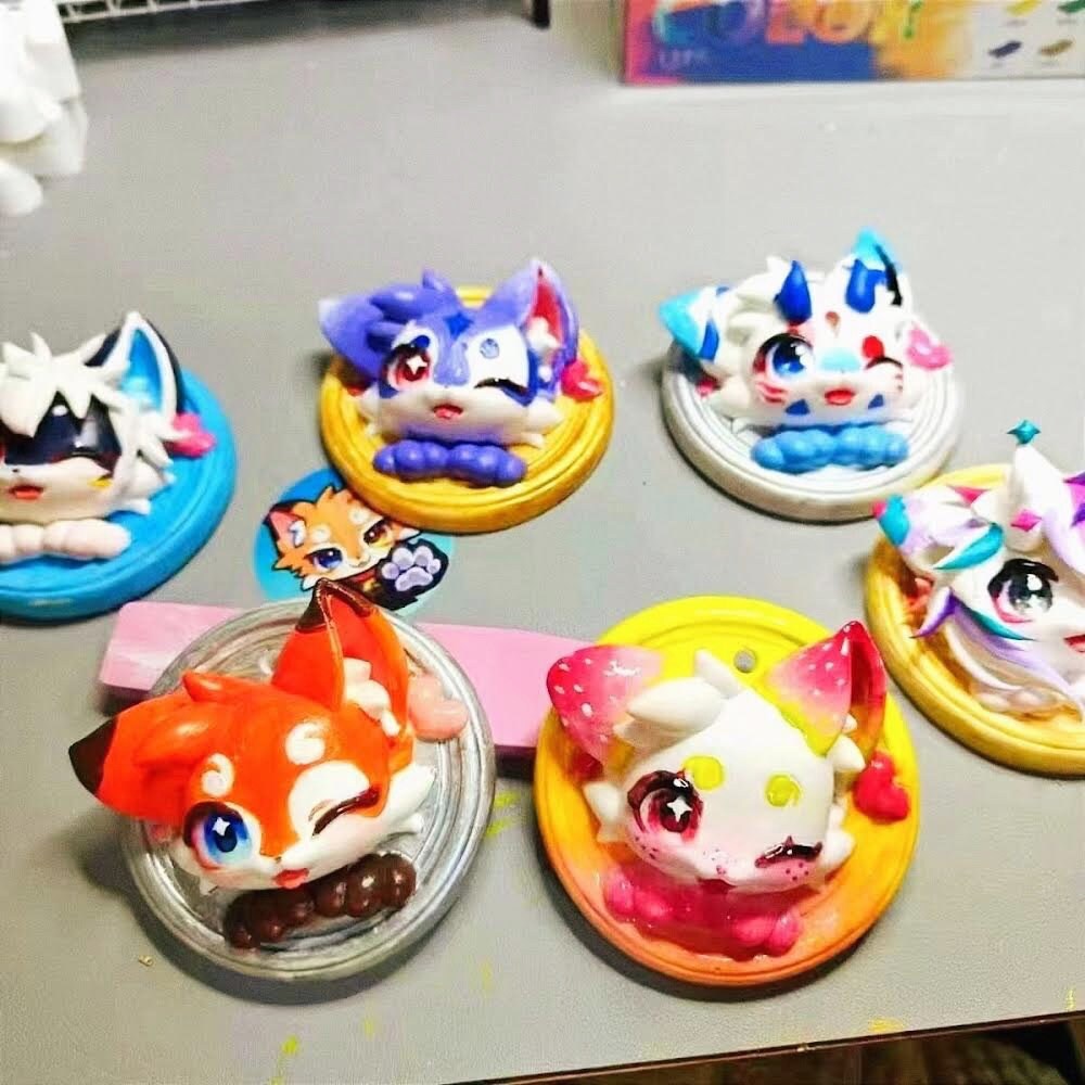 Palette Crafty DIY Plaster Cartoon Fursona Head - Etsy