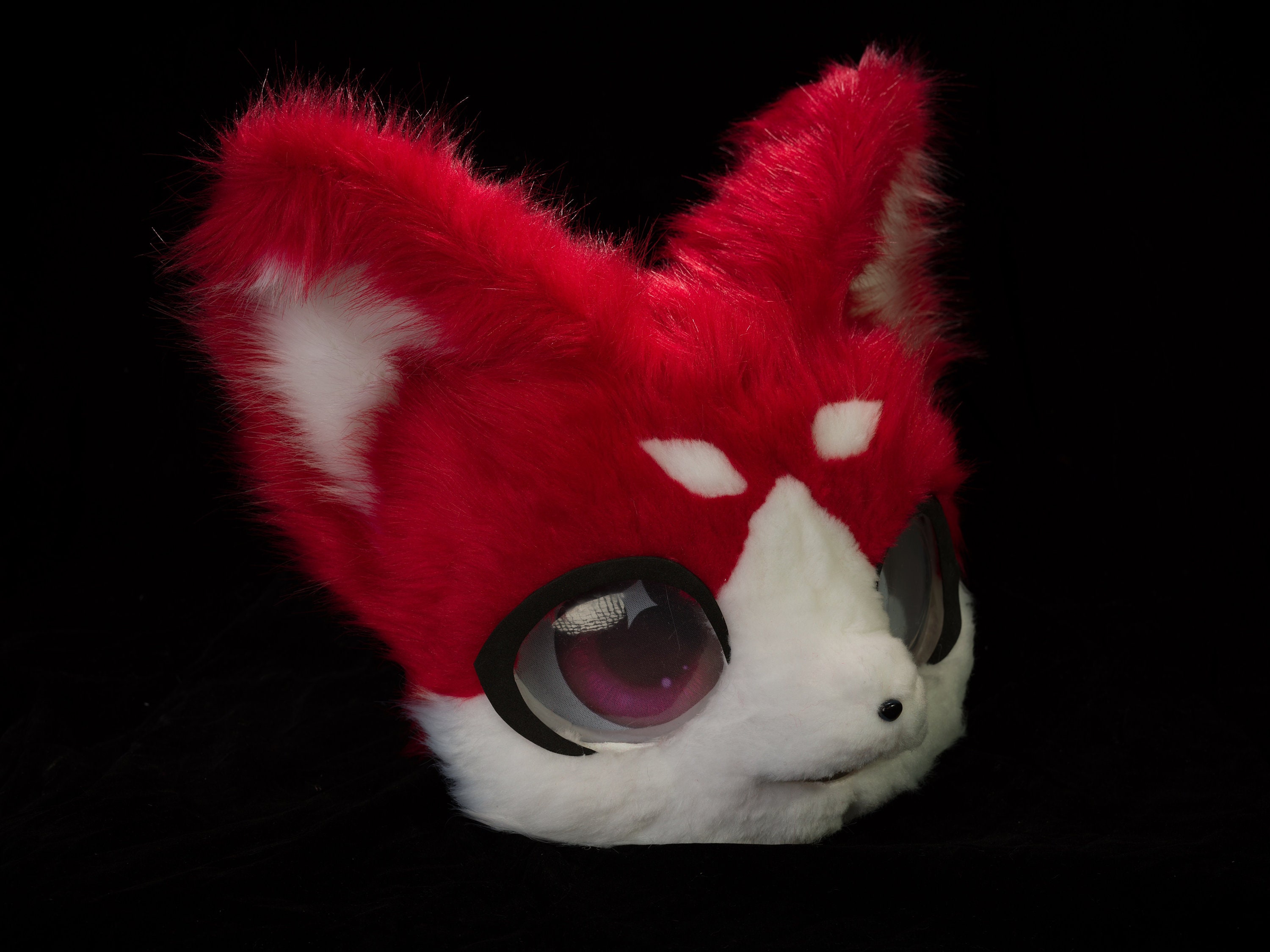 Premade Fursuit Head, Kemono, Low-price Fursuit Head, Red Fursuit Head ...