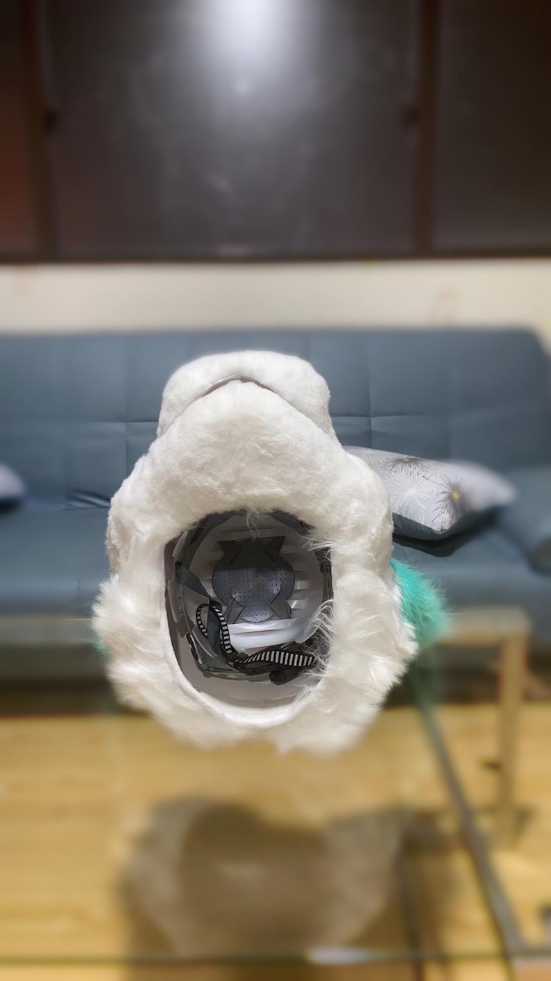 Premade Fursuit Head, Toony, Low-price Fursuit Head, Light Green ...