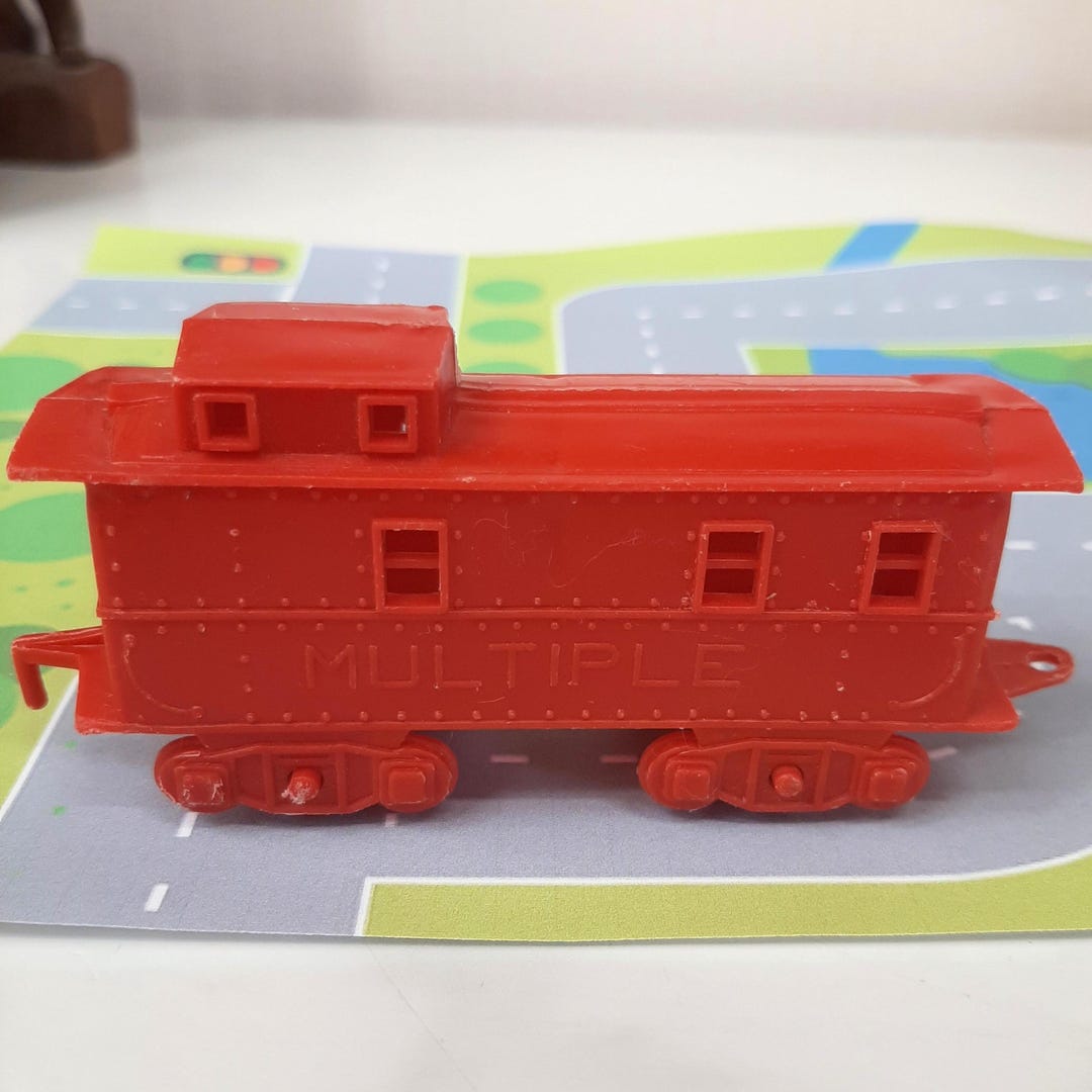 MPC Red Plastic Caboose Toy - Etsy