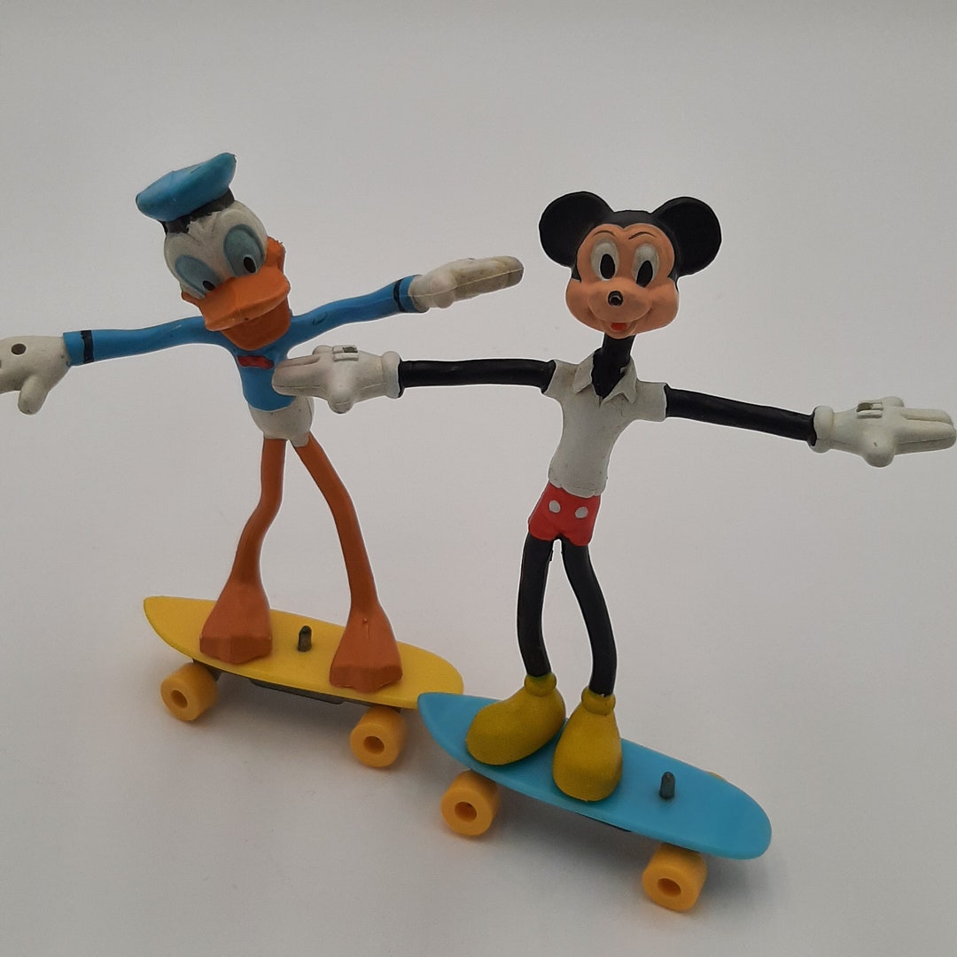 Mickey and Donald on Skateboards. Freaky Long Limbs - Etsy
