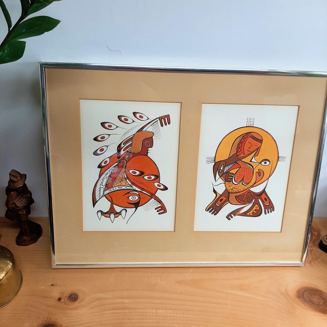 Framed Indigenous Art Cards - Etsy