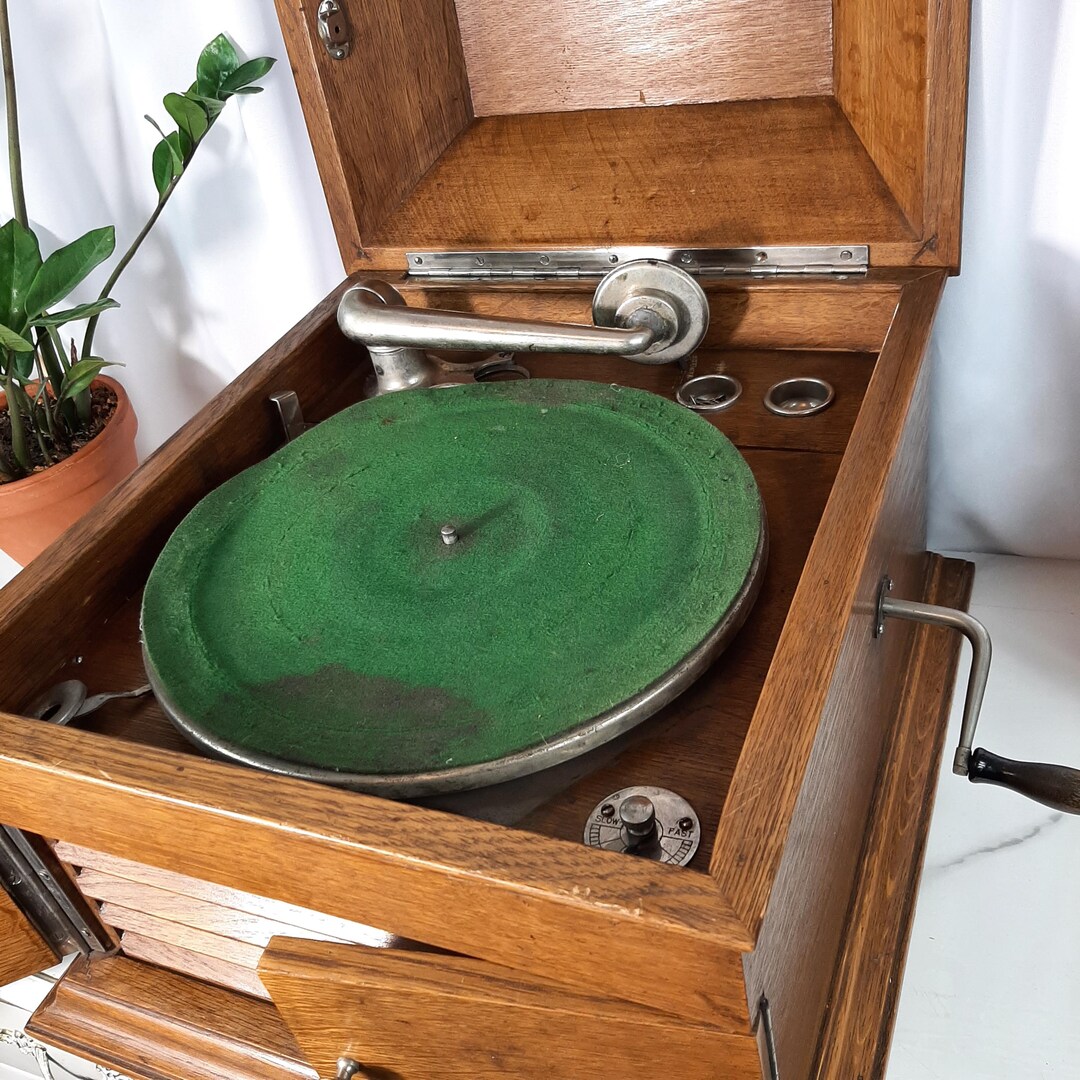 Oak Case Gramophone, Phonograph, Talking Machine - Etsy