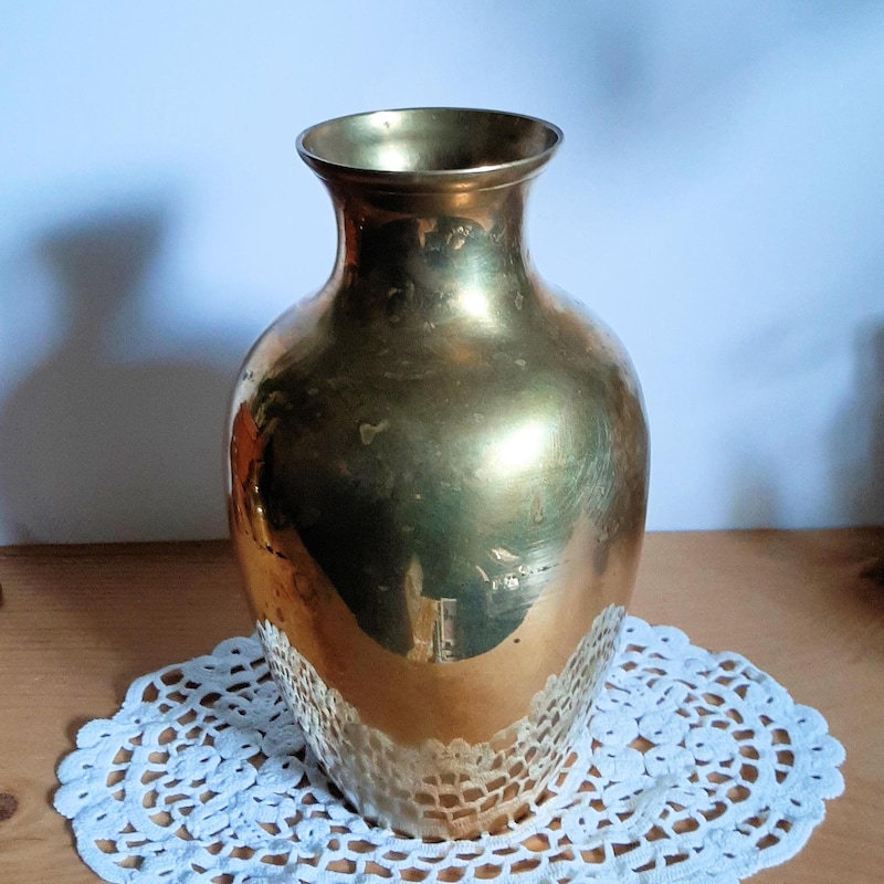 Brass Vase - Etsy