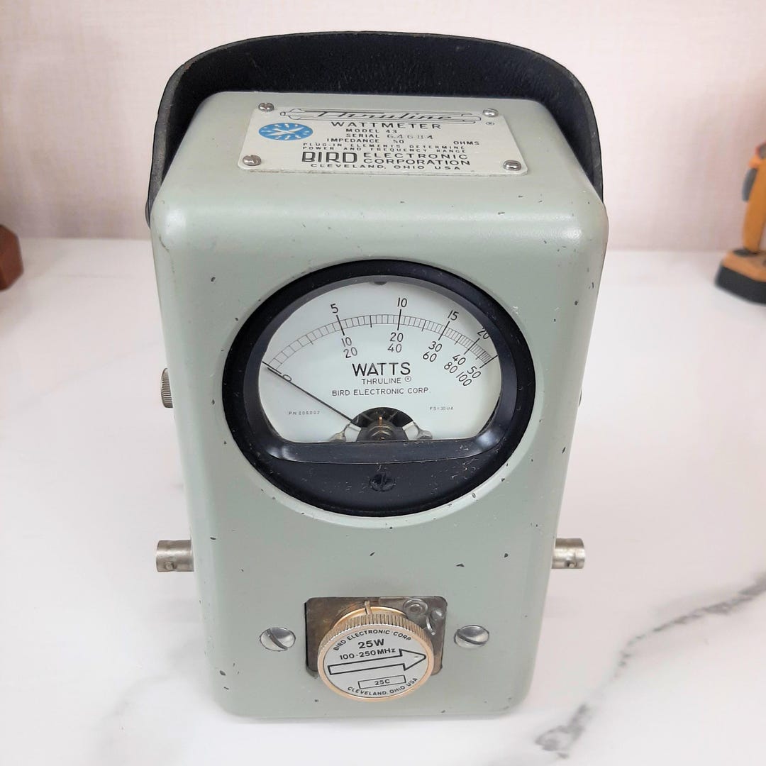 Vintage Thruline Model 43 Wattmeter - Etsy