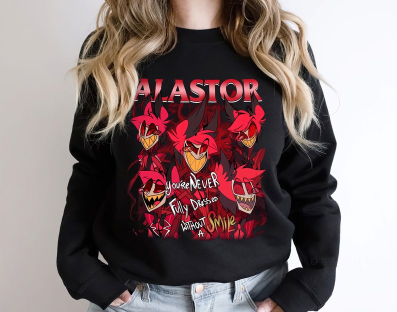 Alastor Hazbin Hotel Shirt, Hazbin Hotel Radio Demon Alastor Fan Shirts ...