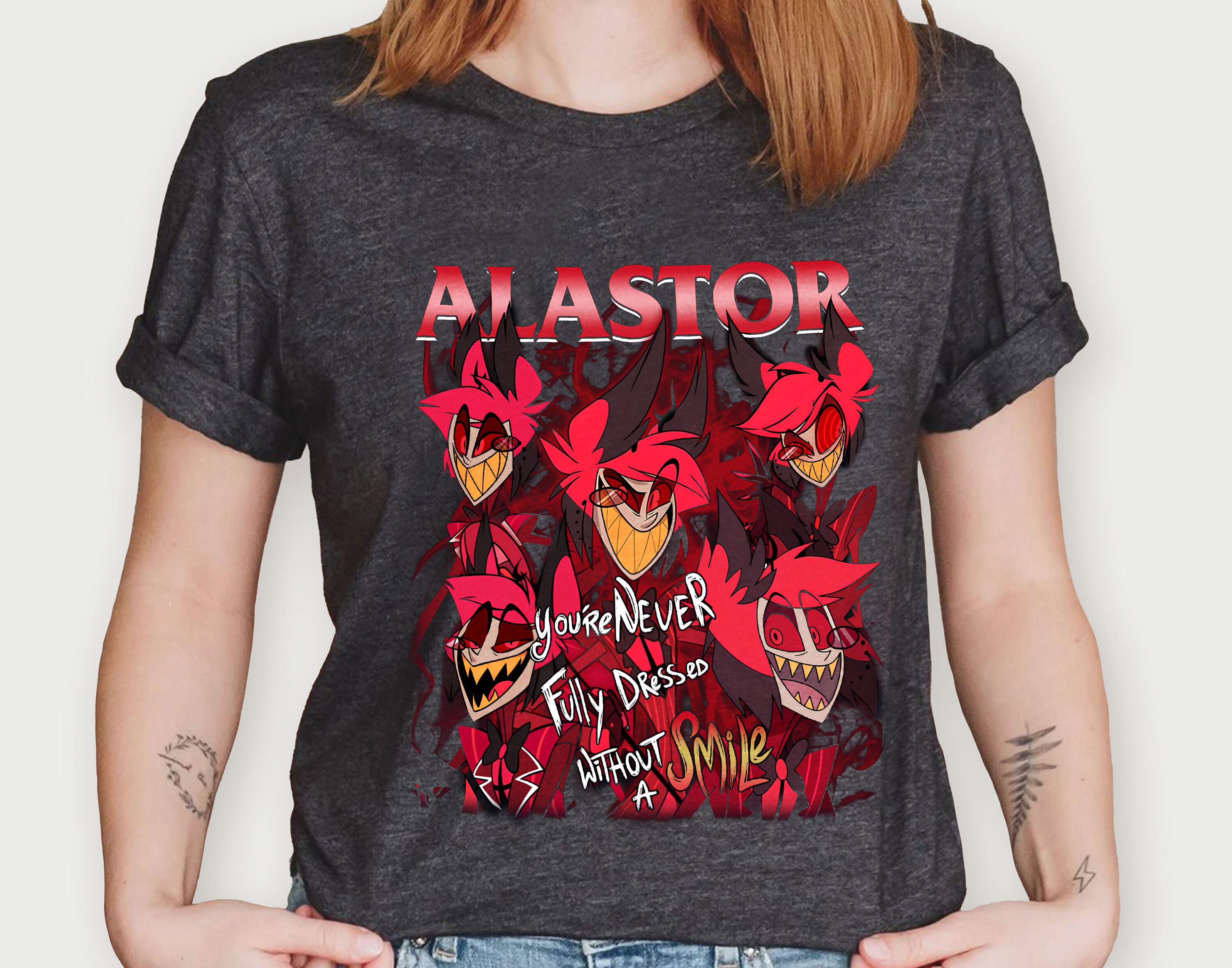 Alastor Hazbin Hotel Shirt, Hazbin Hotel Radio Demon Alastor Fan Shirts ...