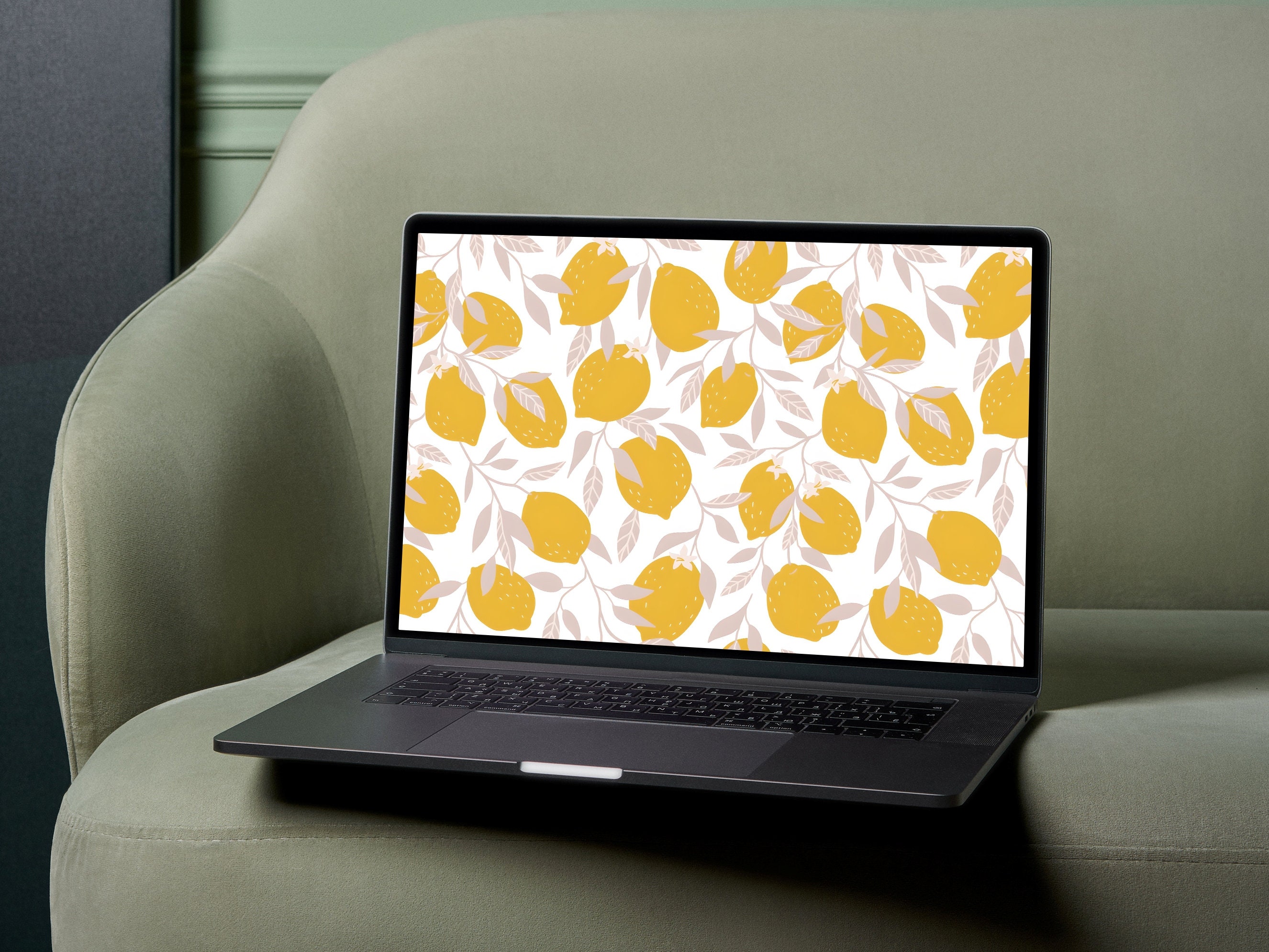 Desktop Wallpaper | Original Design | Lemon Illutration - Etsy