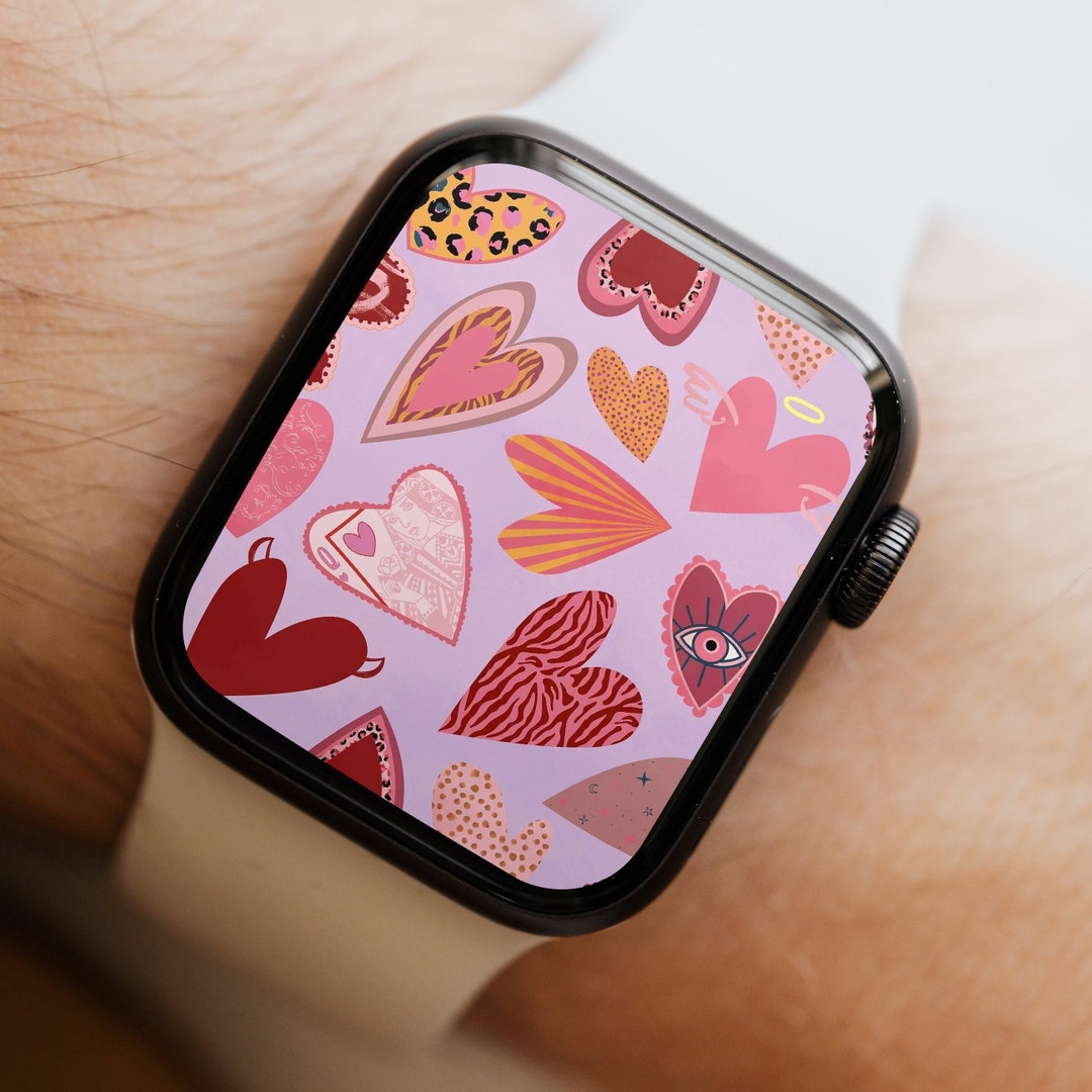 Heart | Apple Watch Wallpaper | Watch Face | Original Design - Etsy
